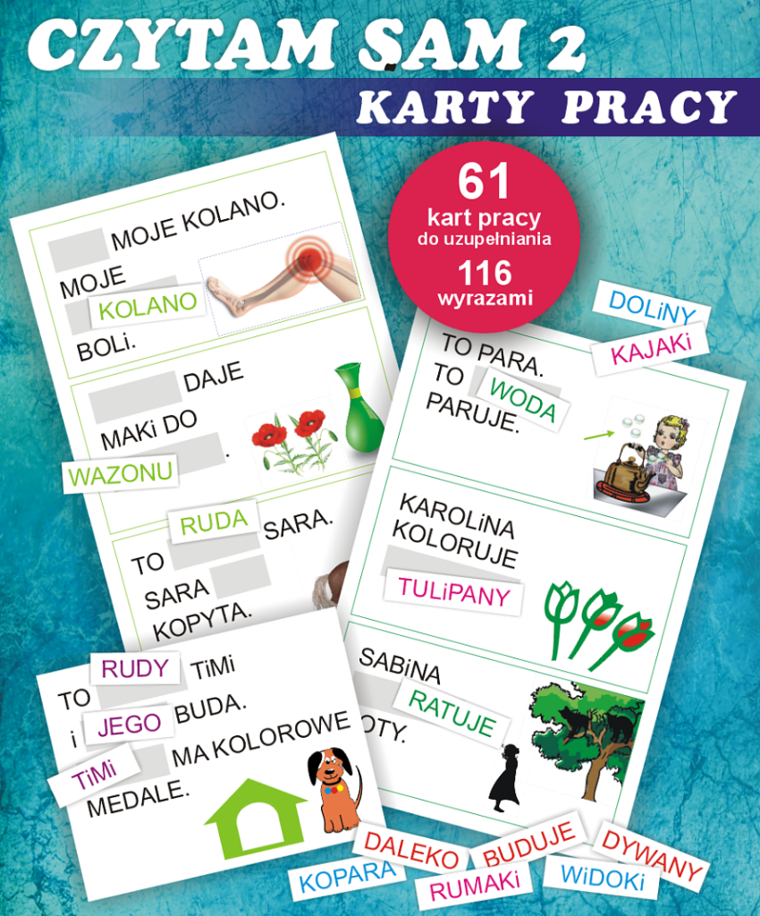 Czytam sam 2 – karty pracy. Sylaby otwarte. – Teczka Logopedy Akredytowane szkolenia ...